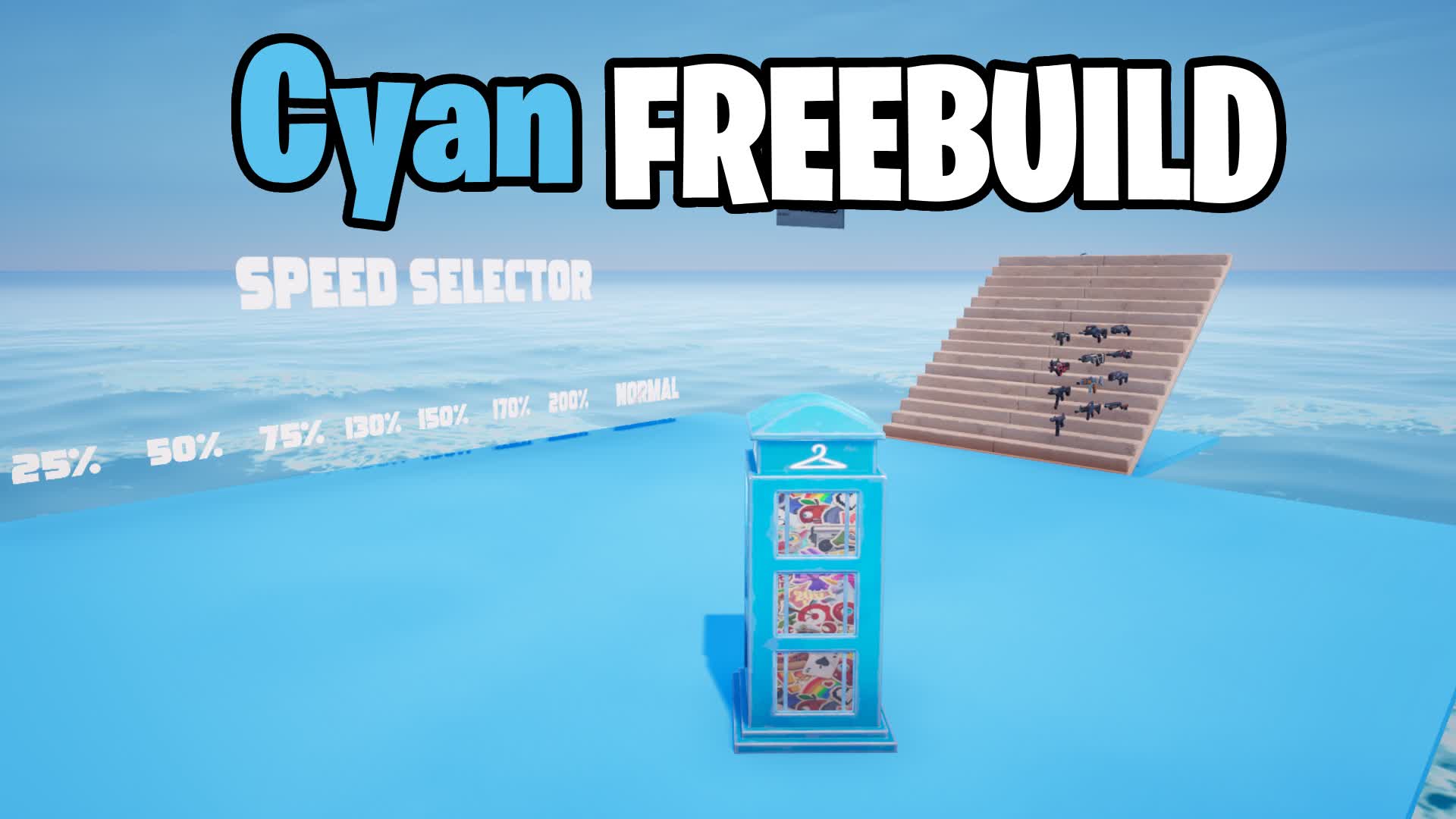 Cyan FreeBuild 1313-7983-9159 by ps10 - Fortnite Creative Map Code ...