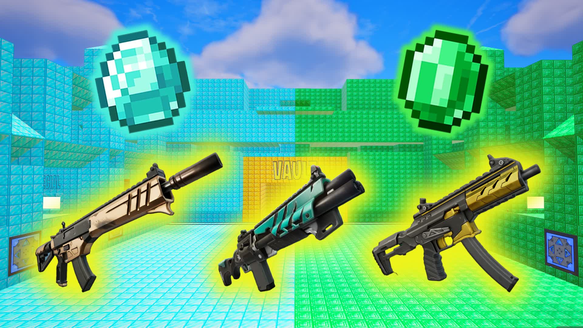 DIAMOND VS EMERALD🔵🟢 0664-7337-6914 by outplayxd - Fortnite Creative ...