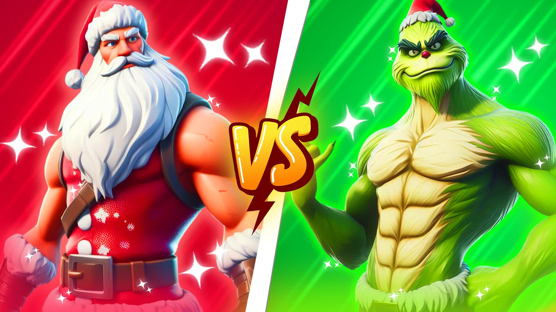 🎅SANTA VS GRINCH🟢 9442-5750-2406 by raianzo - Fortnite