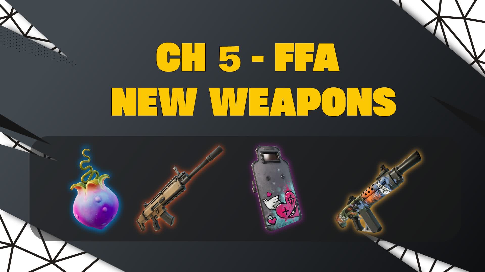 FFA CH5 NEW WEAPONS 4030-1973-2493 by mauii - Fortnite Creative Map ...