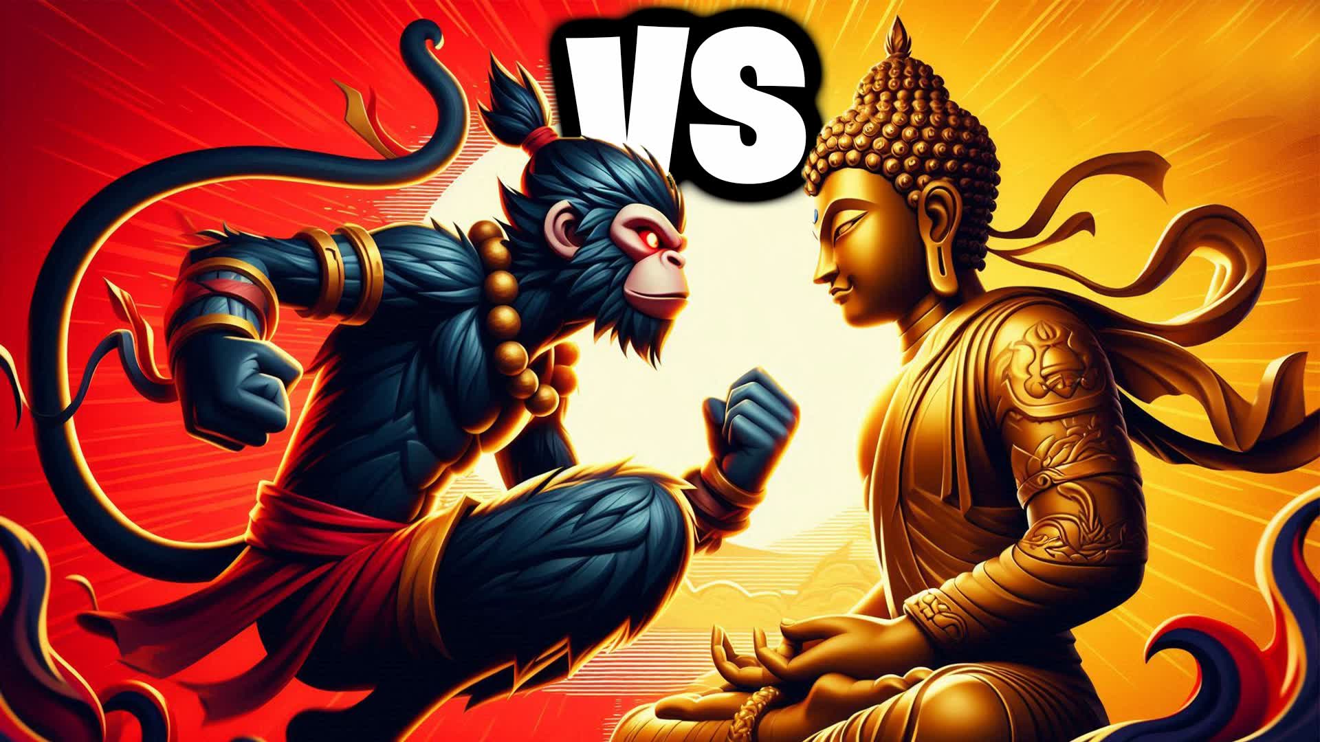 WUKONG vs BUDDHA 🔴🟡 3439-2671-0816 من ابتكار ashon - Fortnite