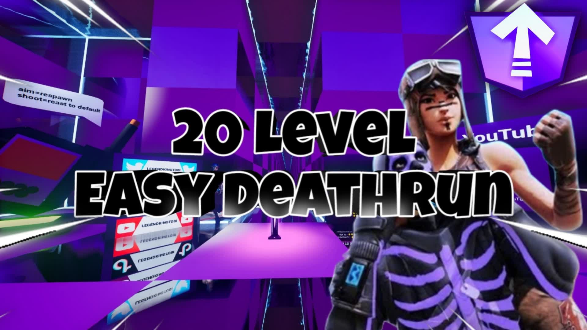 20 Level Deathrun [Easy] 1217-8632-4326 من ابتكار lkt - Fortnite