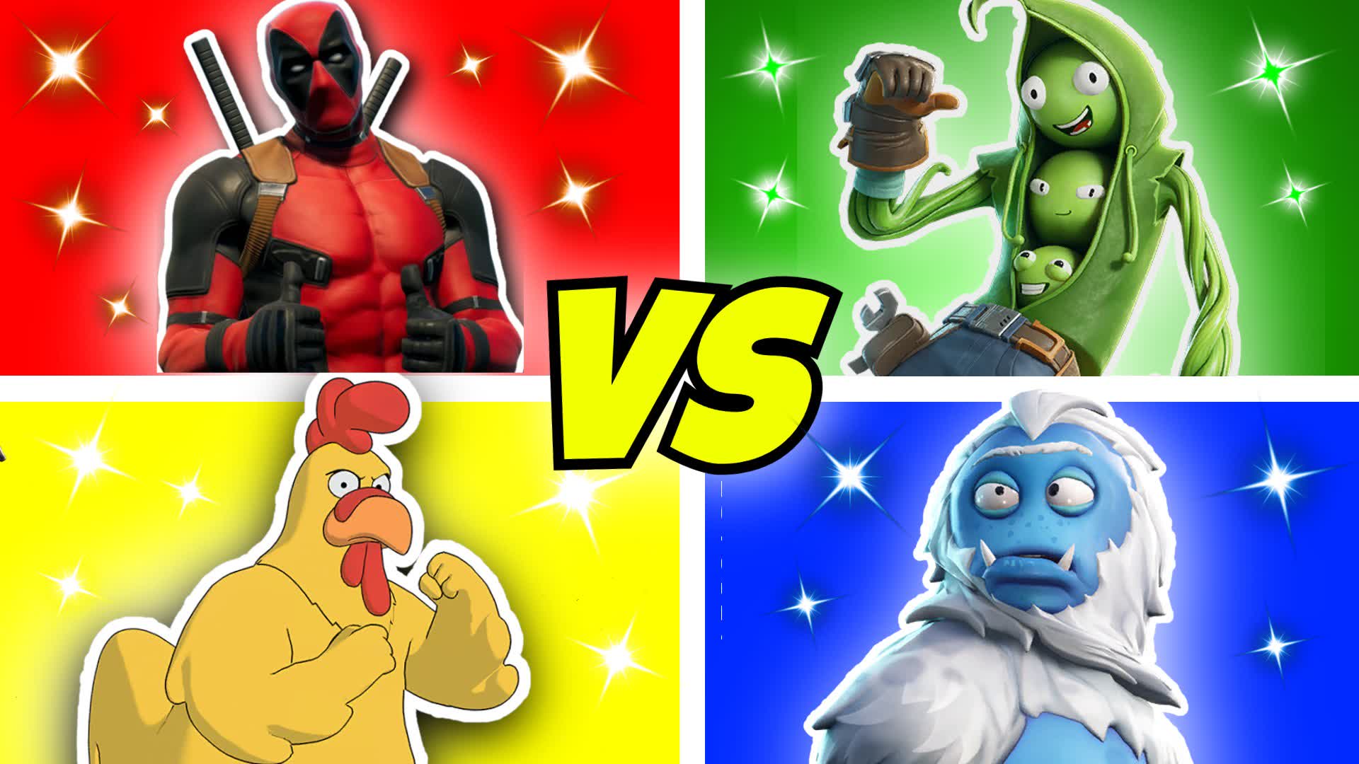 🔥RED VS BLUE VS GREEN VS YELLOW🔥 0729-2361-8504 by lowfacs - Fortnite ...