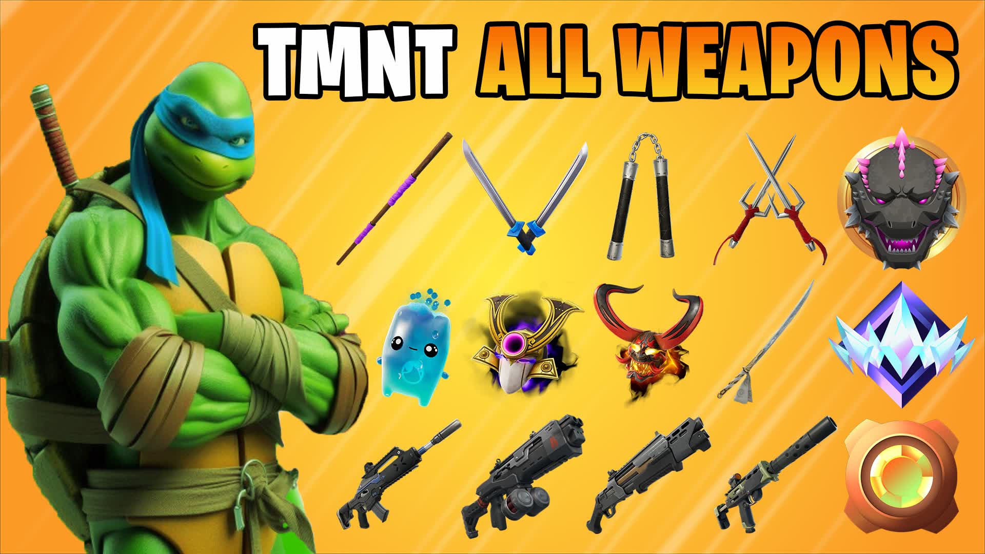 TMNT ALL WEAPONS 9498-4162-0441 by xhe - Fortnite Creative Map Code - Fortnite.GG